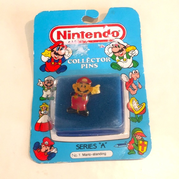 Nintendo | Other | Nintendo Mario 989 Collector Pin Series A No 1 Mario ...